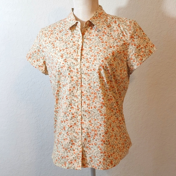 Rafaella | Tops | Rafaella Tailored Liberty Floral Crisp Buttondown ...